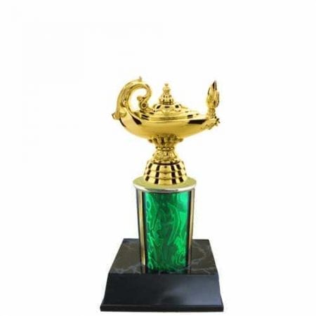 Academic Lamp Trophy with Column | Willamette Valley Awards