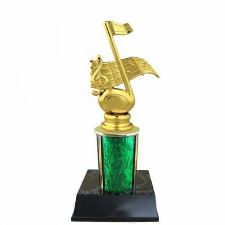 Music Note Trophy on Column | Willamette Valley Awards