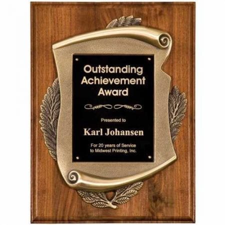 Walnut Scroll Award Plaques | Willamette Valley Awards