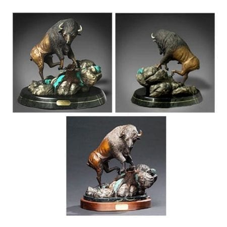 Bronze Bison Figure | Willamette Valley Awards