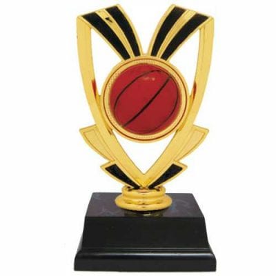 Basketball Trophy with Ball Enhanced | Willamette Valley Awards